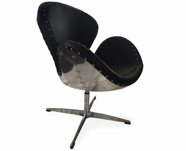 Black Aviator Swivel Chair – New Life Office
