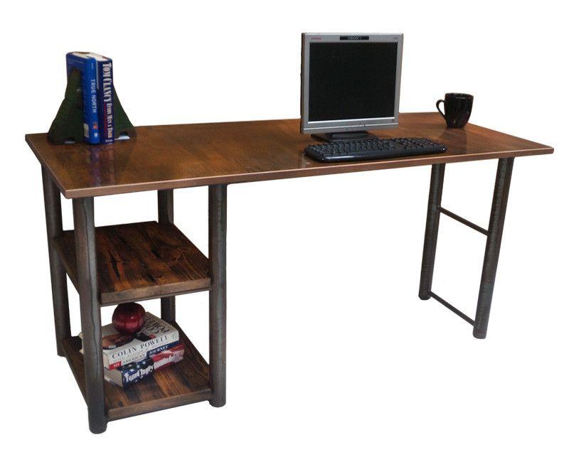 Rustic Single Shelf Writing Desk – New Life Office